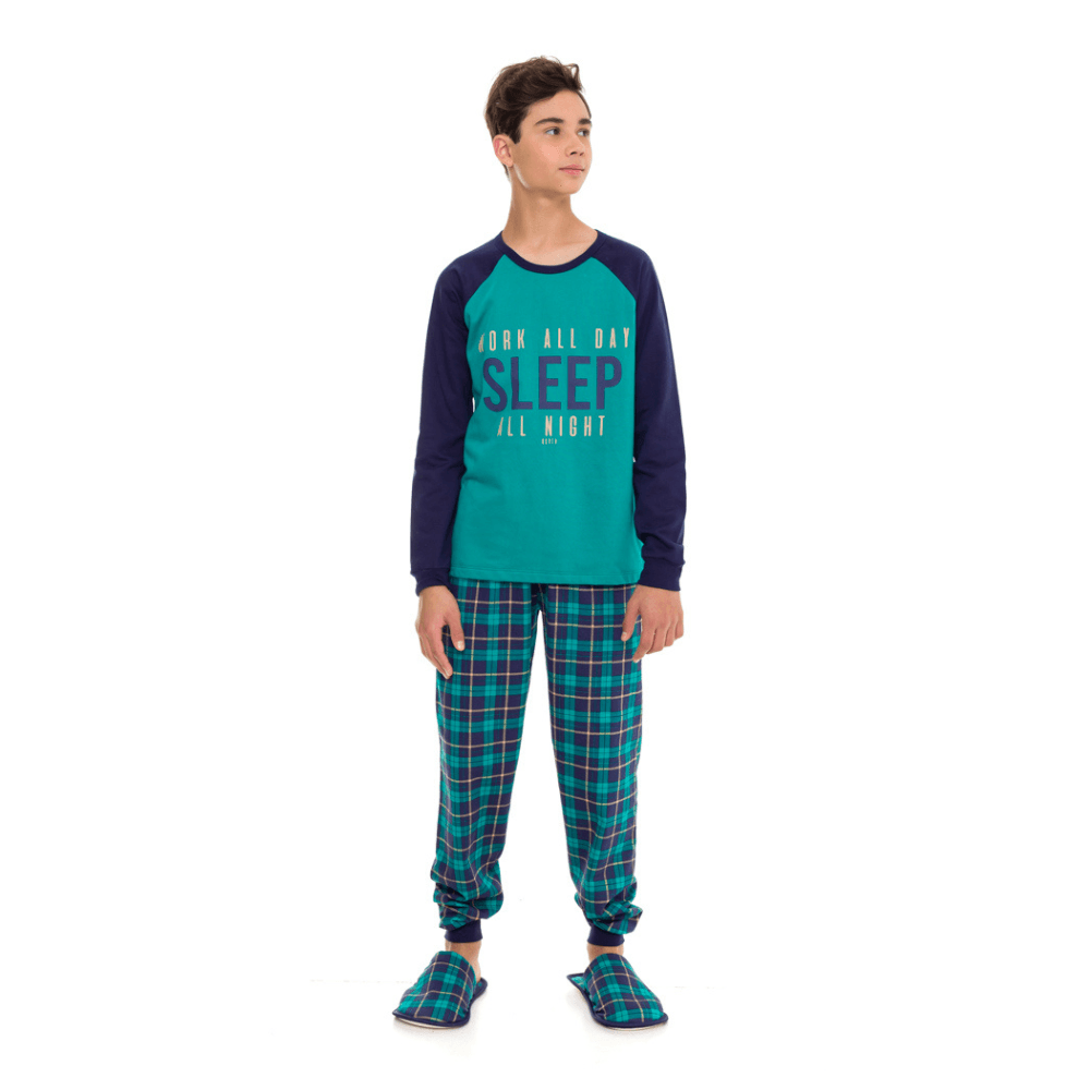 Pijama Borth Moletinho Juvenil 28.01.0036 - Mega São José